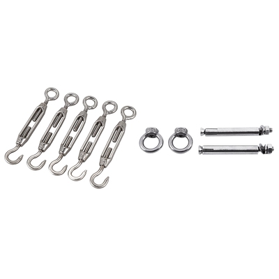 5 Pcs M4 Stainless Steel 304 Hook & Eye Turnbuckle &