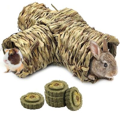 Handcraft Woven Grass Hamster Nest Rabbit House Cage