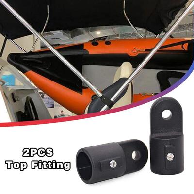 2PCS Boat For Bimini Top Fitting Nylon Black For Bimini