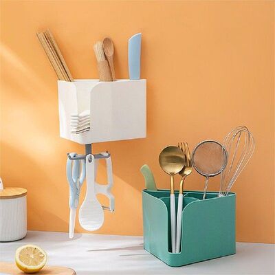 Multifunctional Chopsticks Rack Wall Mount Spoon Utensils