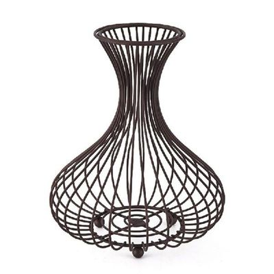 Tempat Penyimpanan Gabus Anggur Logam Rak Pajangan