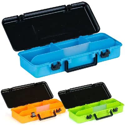 1pc Fishing Tackle Box 4 Compartments for Small Clear