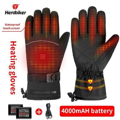 Skiing Gloves Motorcycle riding electric heating gloves
