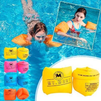 2 Pcs Arm Swimming Floaties For Kids Inflatable Swim Arm