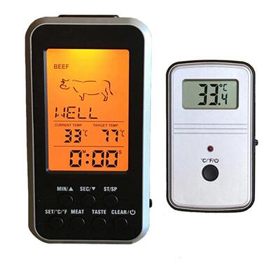 BBQ Thermometer Remote Cooking Temperature Meter LCD Screen