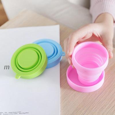 1PC 170ml Silicone Collapsible Travel Cup Outdoor Portable
