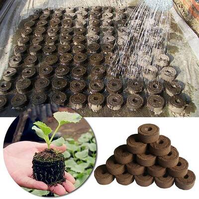 2050100pcspack 25mm30mm Jiffy Peat Pellets Seedling Soil