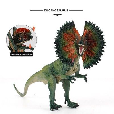 Lifelike Velociraptor Dilophosaurus Dinosaurs Figure
