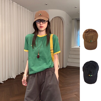 LLEGE 项小七 设计师品牌26早秋休闲时尚做旧立体字母帽