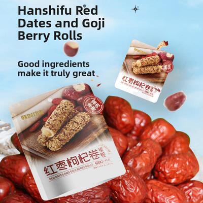 韩世功夫红枣枸杞卷休闲装零食独立包办公室营养品4*NGG5克5食袋