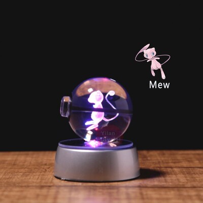 Nice Fashion Crystal Pokeball ball  Design Mew Go Pokemon B