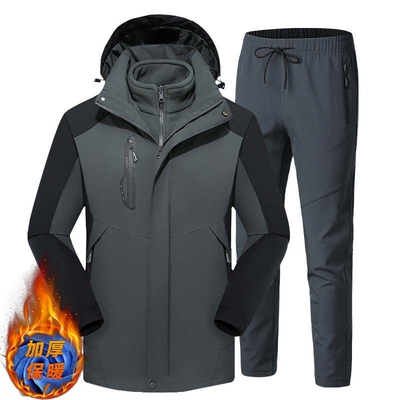 2020 winter couple Plush mens assault clothes and trous