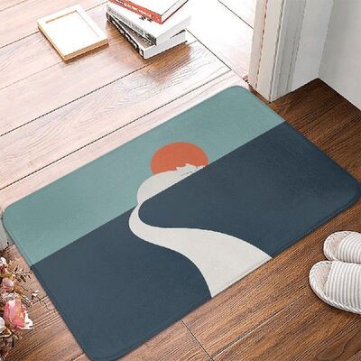 1 Pcs Printed Floor Mats Sunset Door Mat Kitchen Carpet