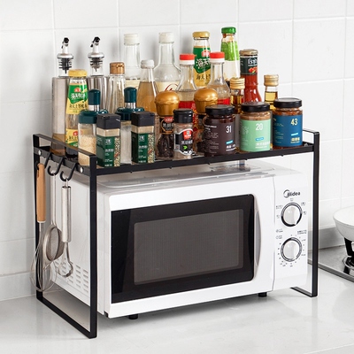 Kitchen modifier microwave shelf owner, double-story multi-p