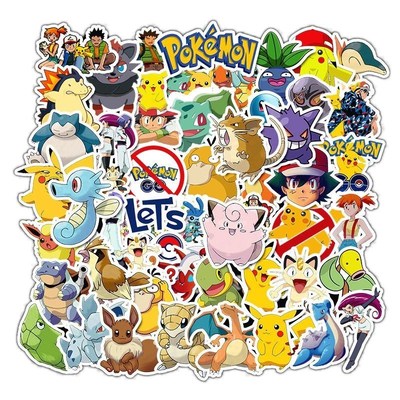 50pcs Cartoons Pikachu Stickers Anime Pokemon Stikers Skate