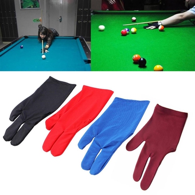 1pcs New Durable Nylon 3 Fingers Glove for Billiard Pool