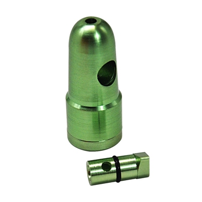 TOPPUFF Rocket Metal Snuff Bullet Sniffer Snorter Dispenser