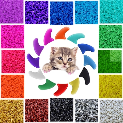 New FASHION colorful Cat Nail Caps soft cat Claw Soft Paws 2