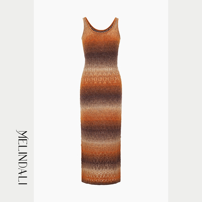 MelindaLi落日渐染色连衣裙