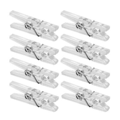 100pcs Clips Clothes Hanging Spring Line Clips for Cloth