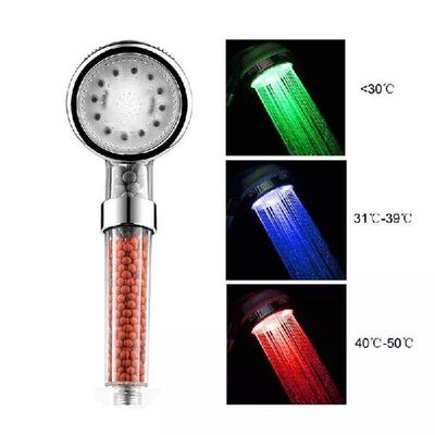 Lampu Sensor Suhu Kepala Pancuran SPA LED 3 Warna Generator