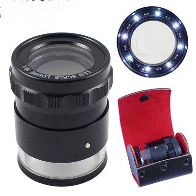 10 Times Cylindrical 8Led Lights  Groups of Optical Glass