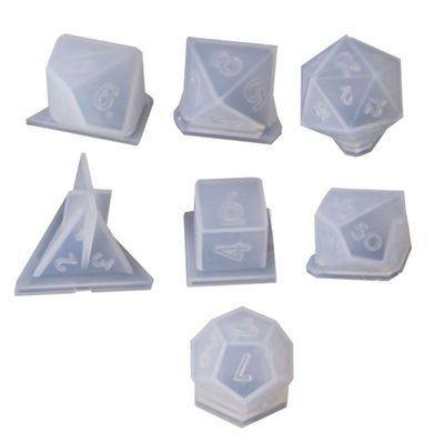 7 Shapes Dice Fillet Square Triangle Dice Mold Crystal