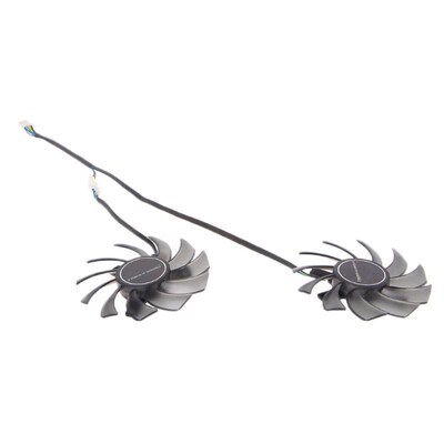 2Pcs/set 75mm GA81S2 DC 12V 0.35A 4Pin Cooler Fan Replace Z