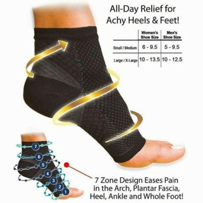 Compression socks Foot Sleeve Ankle Support Running Cycle Ba