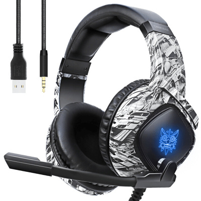 Gaming Headphone HD Surround Stereo Sound Earphone RGB 3.5mm