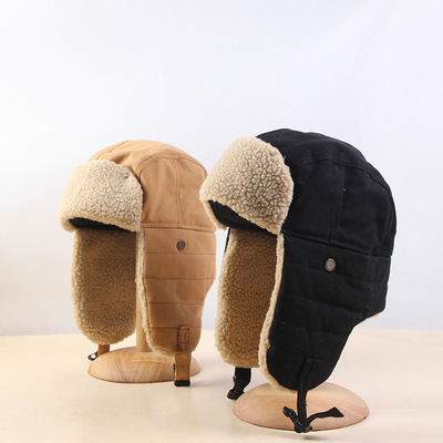 Warm Bomber Hats Earflap Russian Hat Men Women Ear Flap Wint