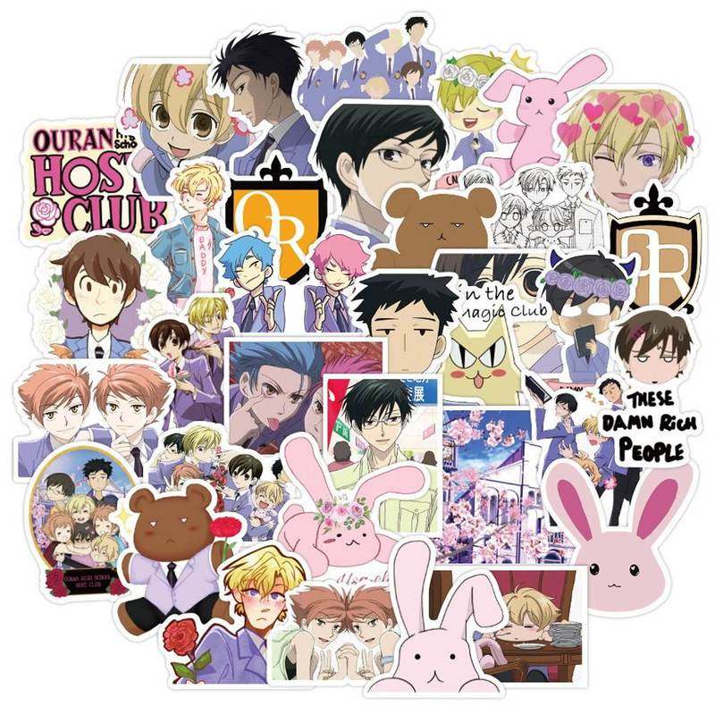 50PCS Ouran High School Host Club Stickers Gift Toy For Gir