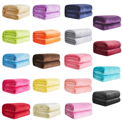 Soft Warm Coral Fleece Flannel Blankets For Beds Faux Fur Mi