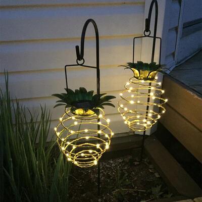 Solar Garden Lights Pineapple Shape Outdoor Solar Hanging