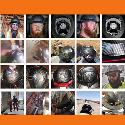 Safety Helmet Wide Full Brim Hard Hat Lightweight High Stren