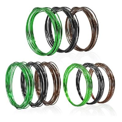 9 Rolls Bonsai Wires Anodized Aluminum Bonsai Training Wire