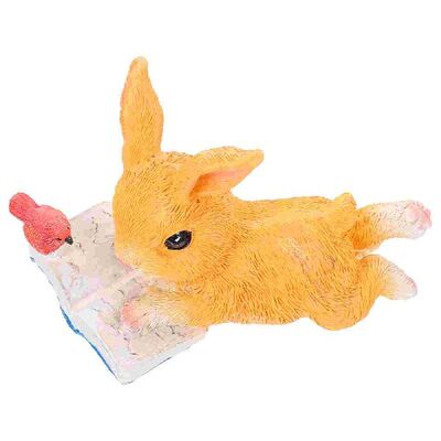 Bunny Rabbit Statue Garden Outdoor Figurines Resin