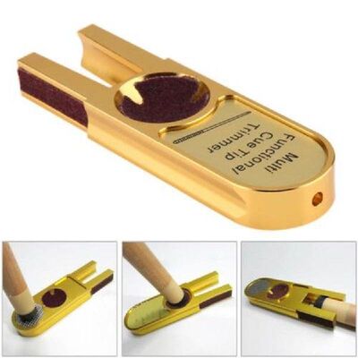 U Shape Billiards Pool Snooker Cue Tip Scuffer Trimmers
