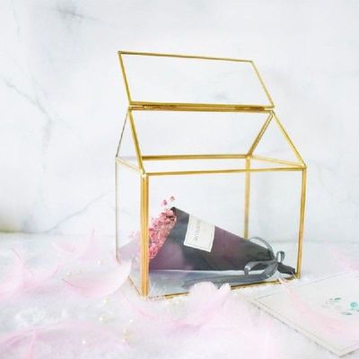 Geometric Glass Decor Terrarium Centerpiece Tabletop