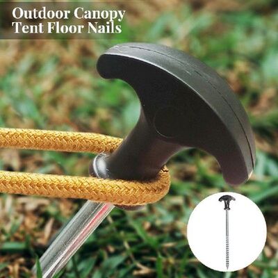 1pc Outdoor Camping Tent Pegs Ground Nails Screw Anchor