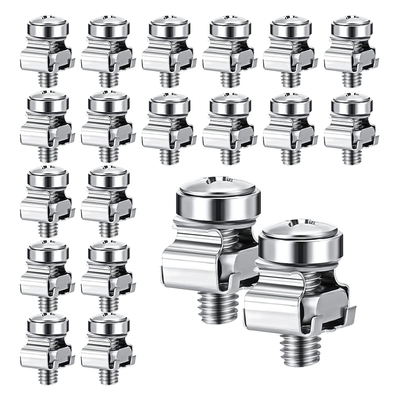 50 Sets M6 Rack Screws Set 20mm Screws and Cage Nuts Rack Mo