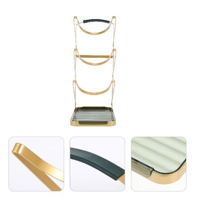 Cutting Board Holder Kitchen Frying Pan Rack Carbon Steel