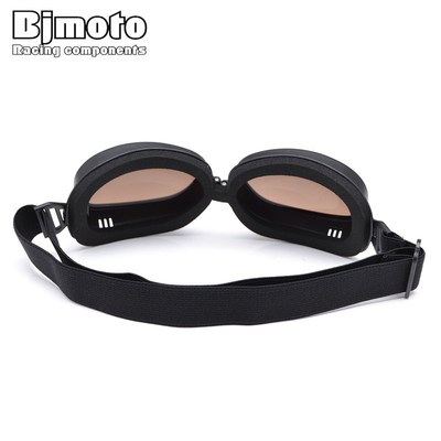 BJMOTO Motorcycle Glasses Goggles Helmet Pilot Scooter Retro