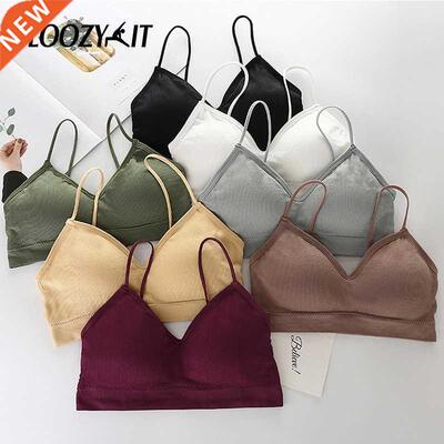 Cotton Sports Bras Top Women Push Up Solid Sports Bra Joggin