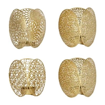 Wrought Iron Candle Holder Morocco Hollow Candlestick