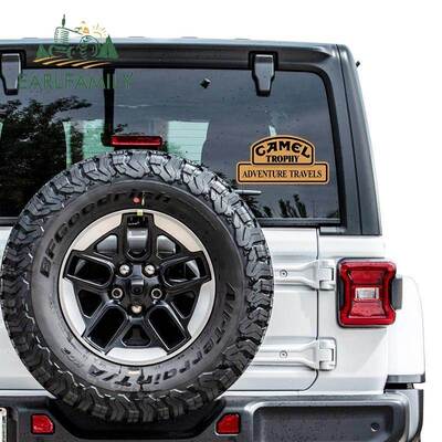 EARLFAMILY Car Sticker Camel Trophy Decal Vinyl Rearview Mi