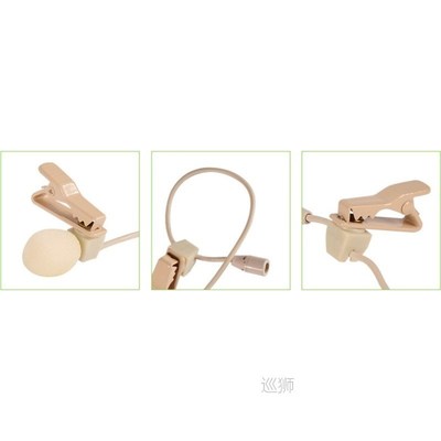 Hide Beige Lapel Condenser Microphone Record Microfone with