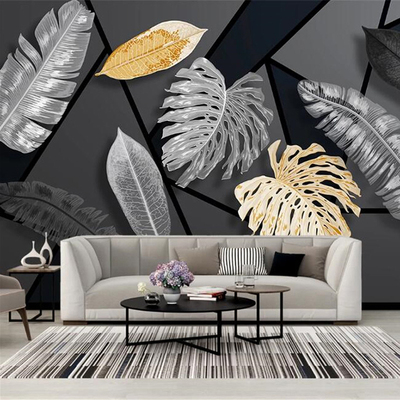 Custom Mural Papel De Parede 3D Creative Geometric Plant