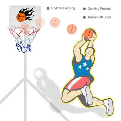Children Kids Mini Basketball Hoop Suck Wall-Mounted Stand
