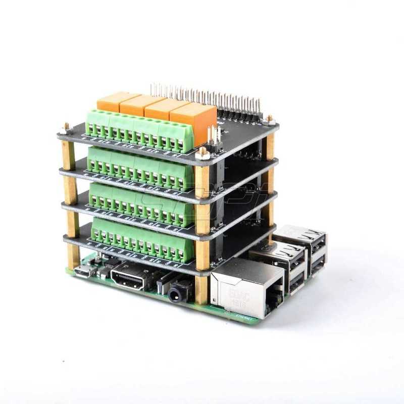 Original 4 Channel Relay Hat Board For Raspberry Pi 4 B/ 3B_虎窝淘